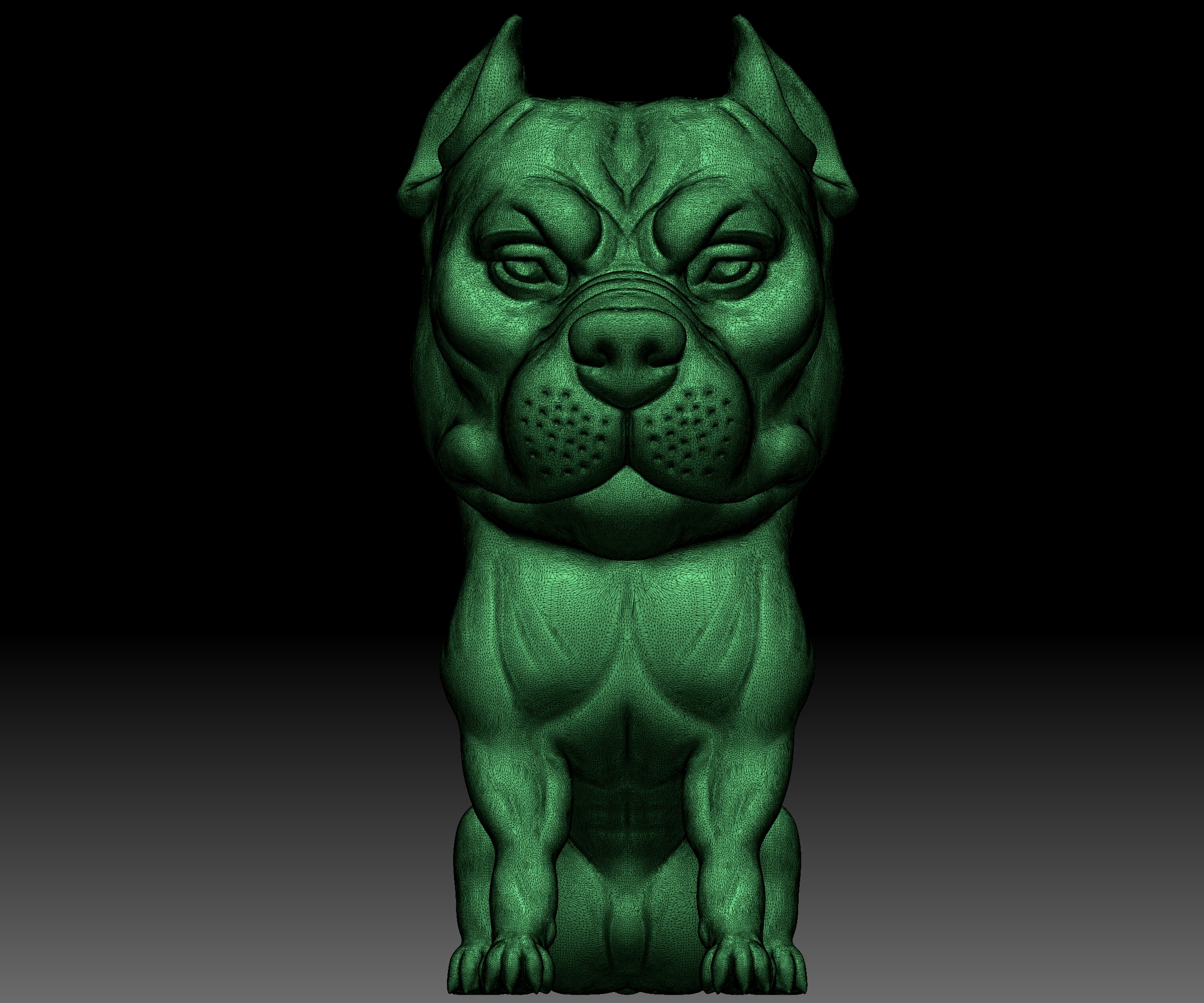 3D file Pit Bull 3D STL file printable Bully model・Model to download ...