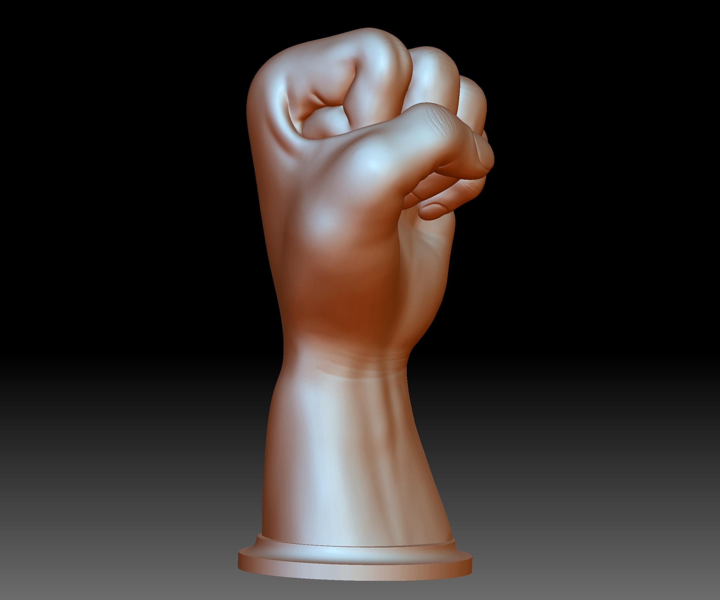 3D file BLM hand sign logo fist STL file 3D printable model Black Lives ...