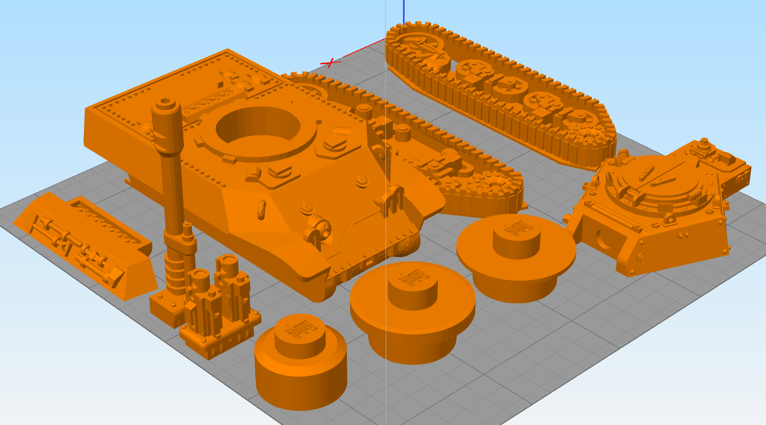 Free STL file Imperial Guard Siegfried Light Tank Proxy 💂・3D print ...