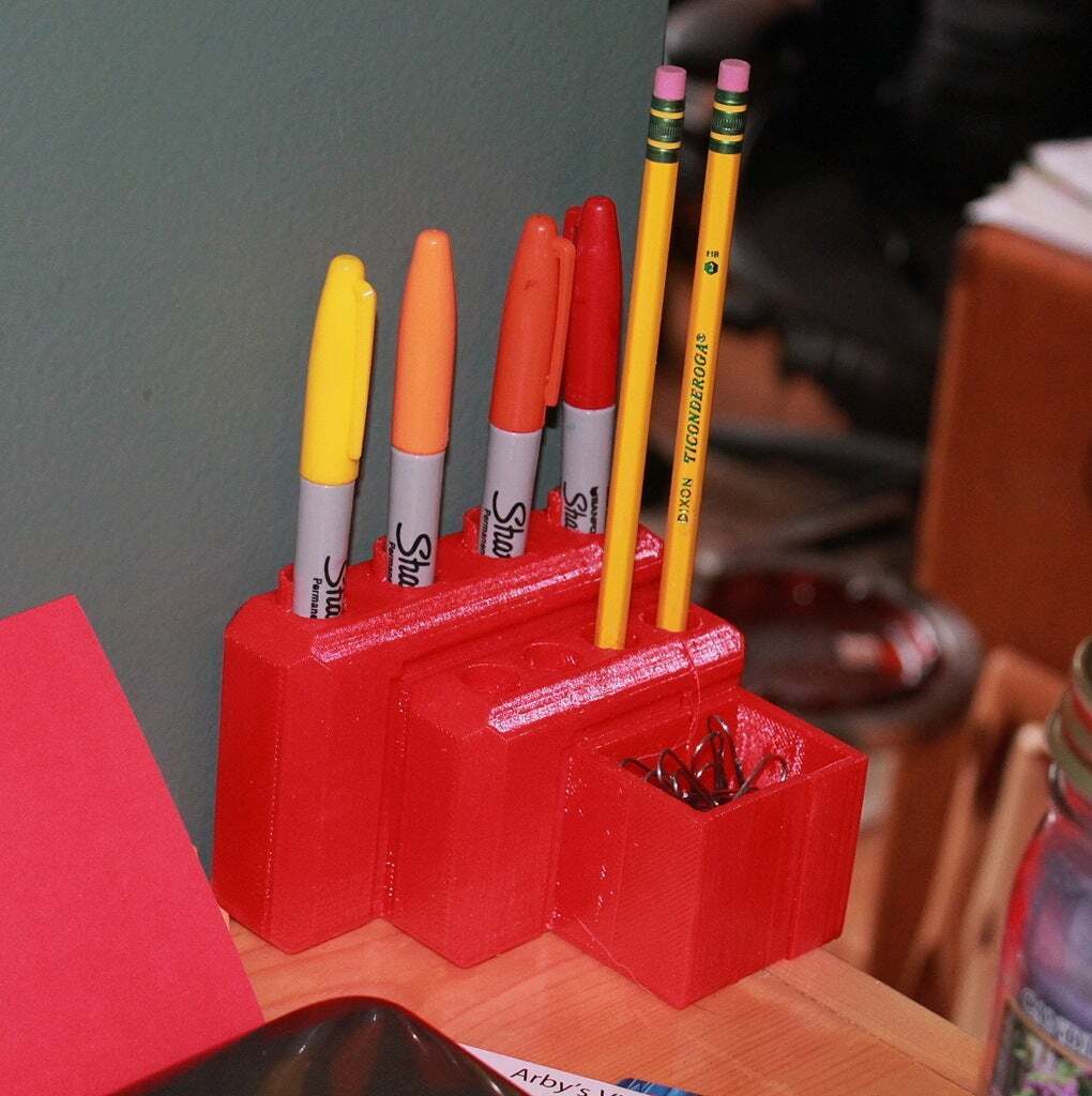 Free STL file Pencil and Pen Holder・3D printer model to download・Cults