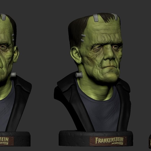 Descargar archivos 3D El busto del monstruo de Frankenstein ・ Cults
