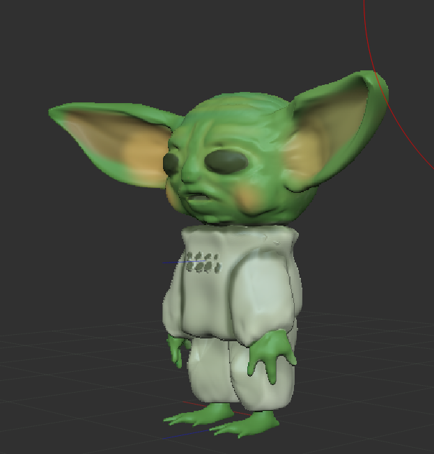 Free OBJ file Young Yoda Star Wars Action Figure・Template to download ...