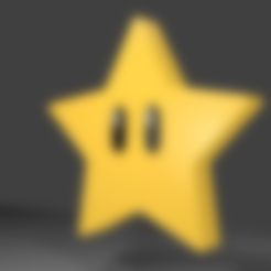 Download free 3D printer files MARIO BROS STAR KEY RING - MARIO BROS ...