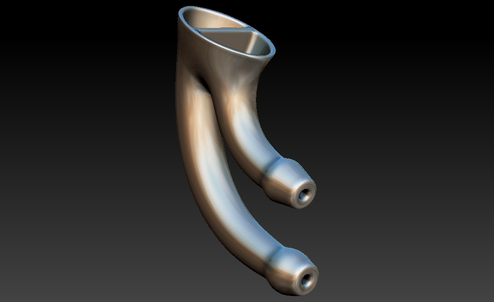 OBJ file Double funnel 🍑・3D printer model to download・Cults