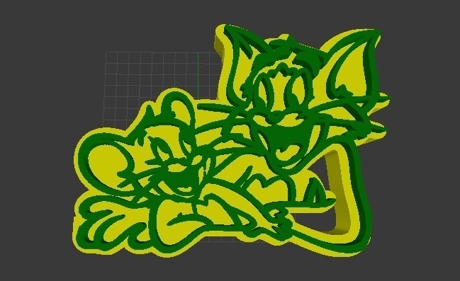 Free STL file Tom & Jerry keychain・Template to download and 3D print・Cults