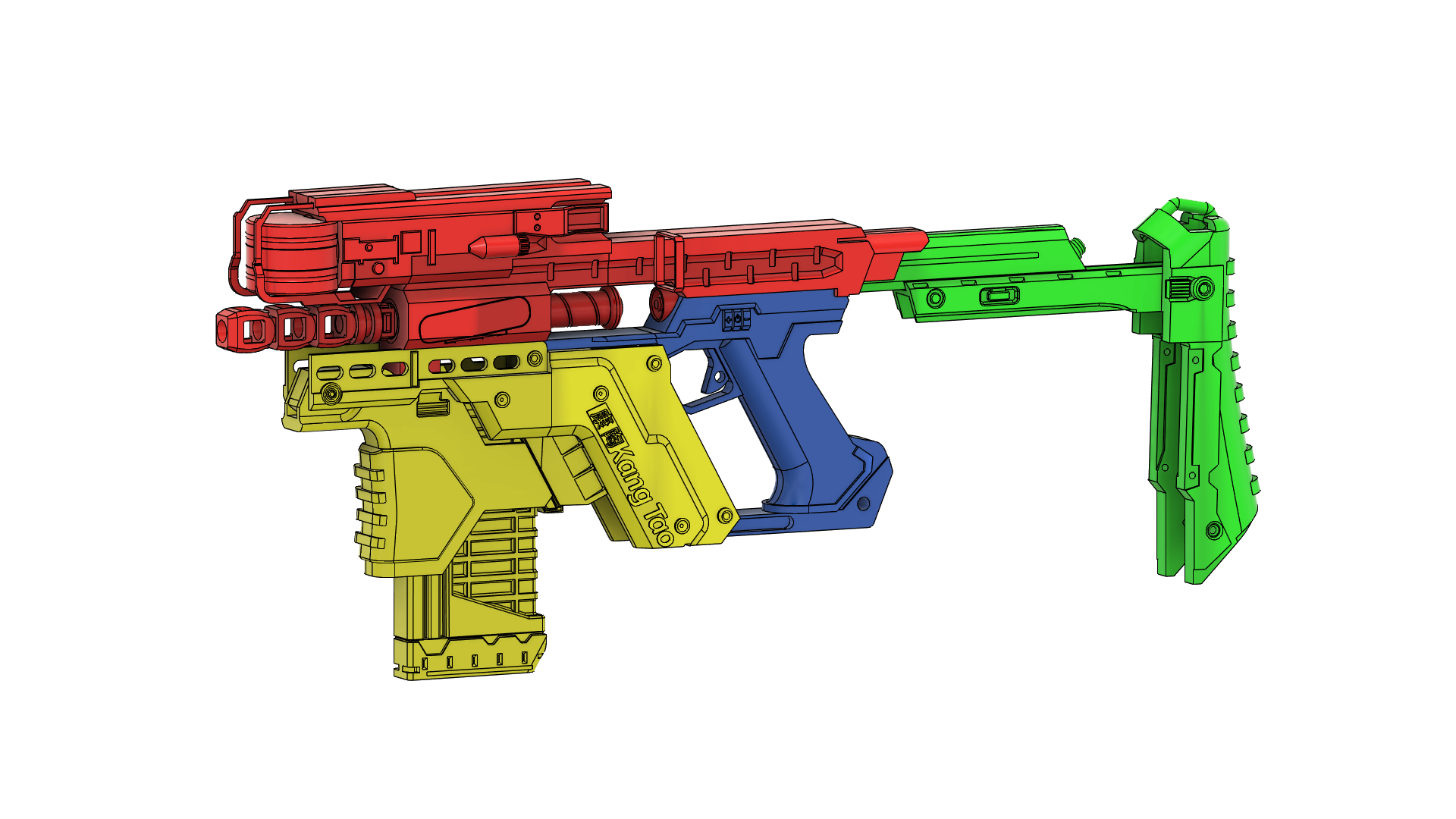 STL file Cyberpunk inspired Smart SMG gun 🔫・3D printer design to ...