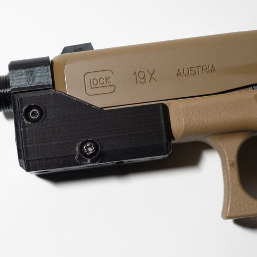 Download 3D model Glock 19 (X) thread adapter ・ Cults