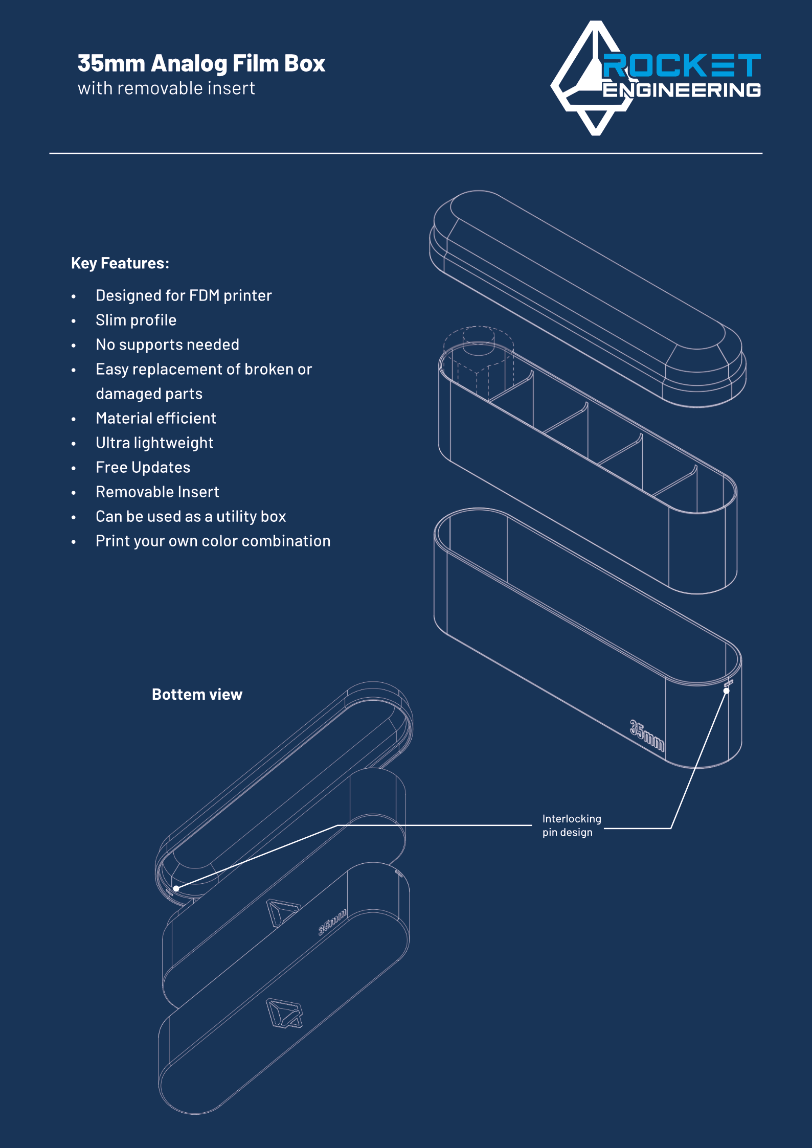 STL file 35mm Analog Film Box・Design to download and 3D print・Cults