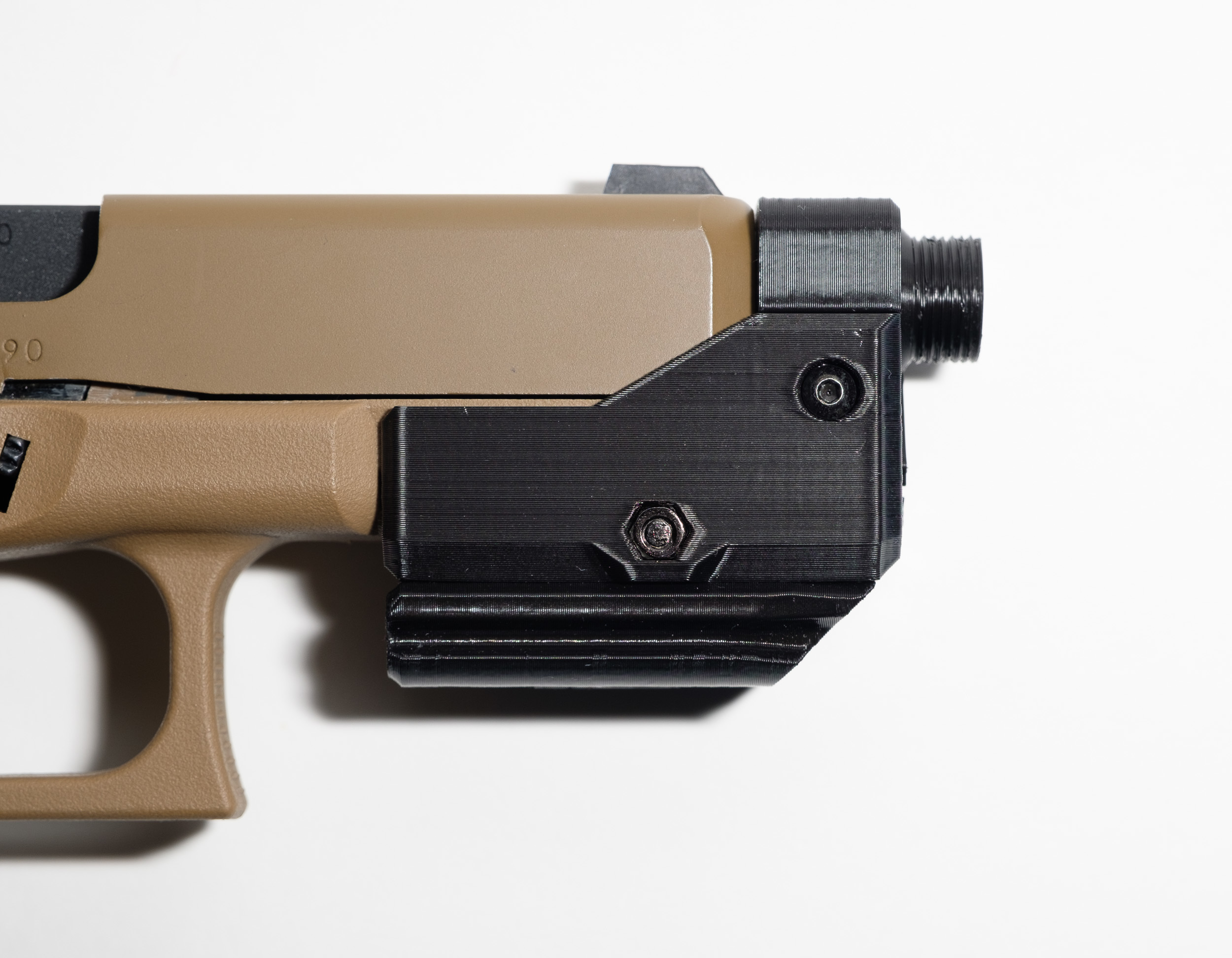 Télécharger fichier STL Glock 19 (X) thread adapter • Objet pour ...