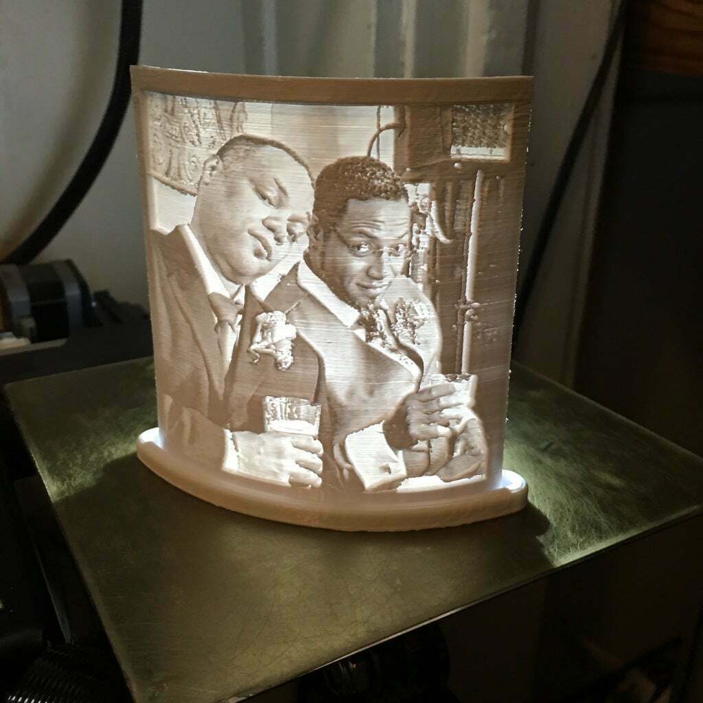 Free STL file Lithophane & Light Stand・3D print model to download・Cults