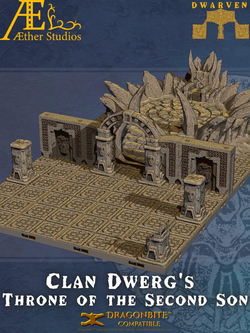 3D file Dwarven Kingdom: Clan Dwerg's Throne of the Second Son ⚔・Design ...