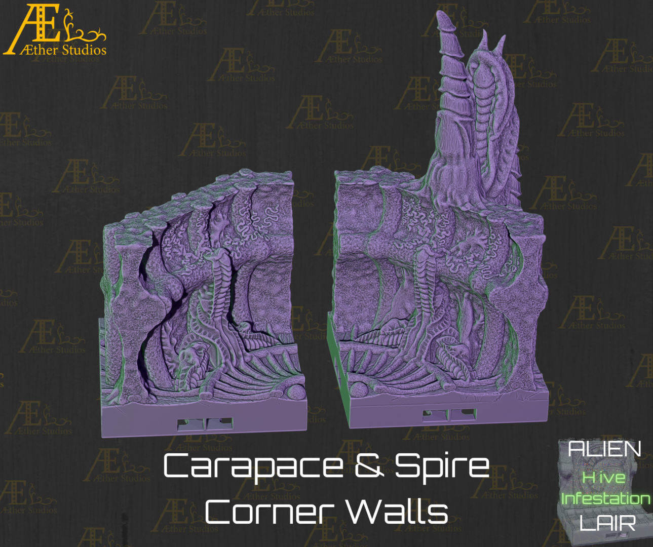 3D file Alien Lair: Hive Infestation・3D print object to download・Cults