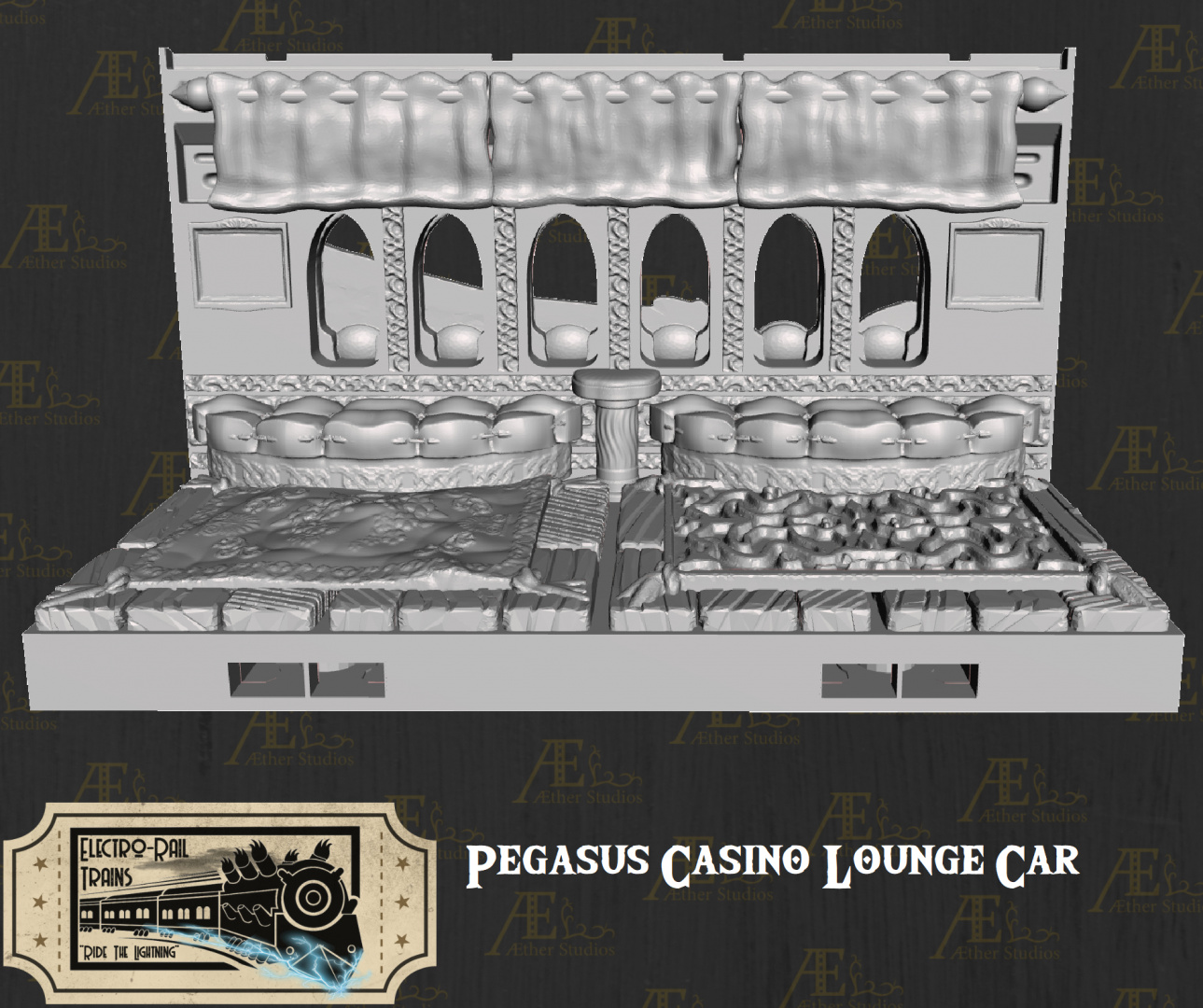 3D file Electro Rail Trains - Casino Cars・3D printing design to ...