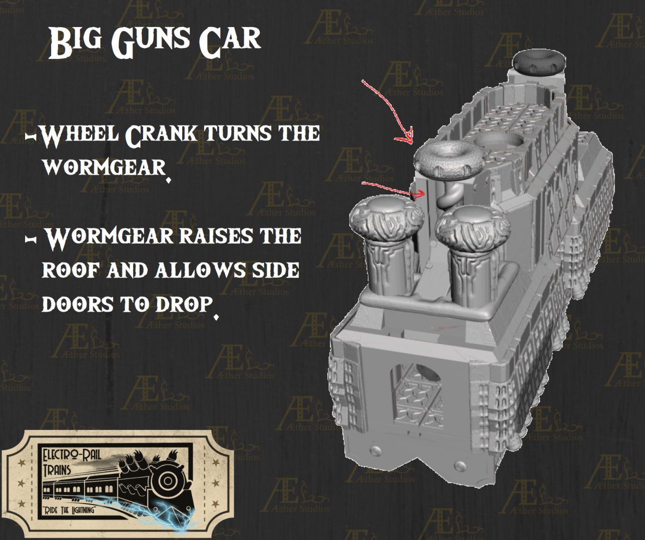 3D file Electro Rail Trains - Clan Tinleg Fortress Car・3D printer model ...