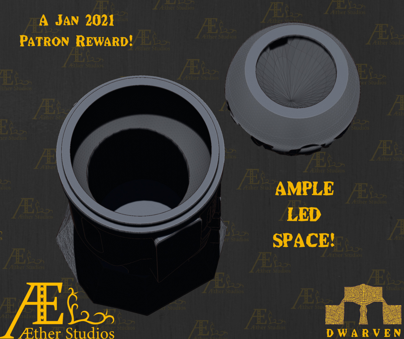 3D file Dwarven Holds: King's Company Brazier・Model to download and 3D ...