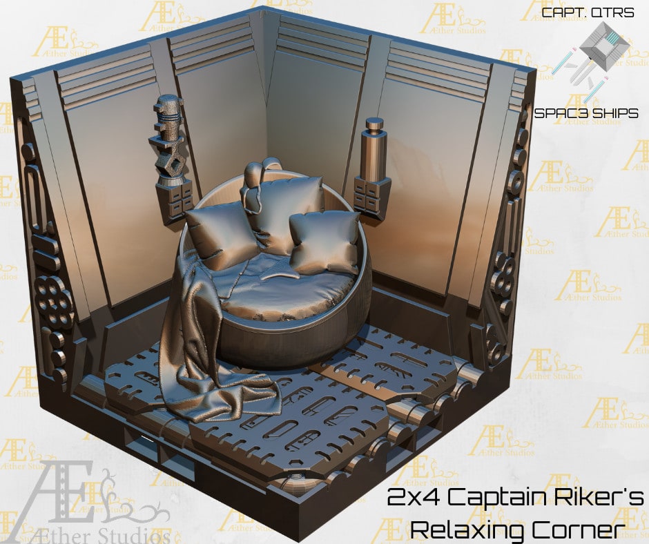 Free 3D file Space Ships: Captain’s Quarters 🛰・Template to download and ...