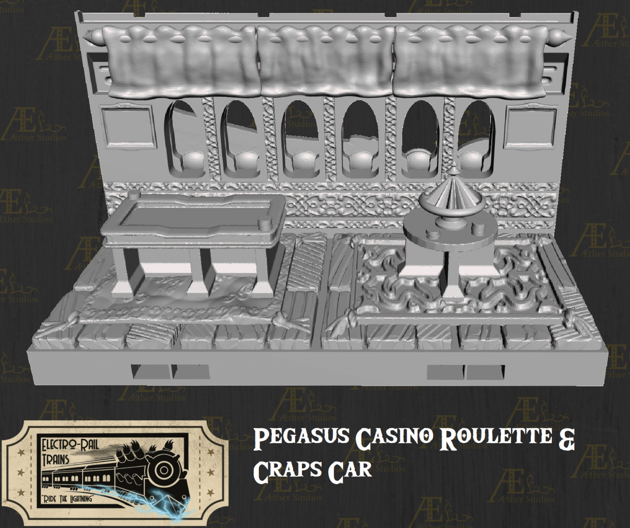 3D file Electro Rail Trains - Casino Cars・3D printing design to ...