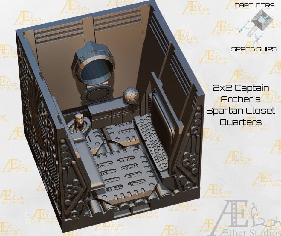 Free 3D file Space Ships: Captain’s Quarters 🛰・Template to download and ...