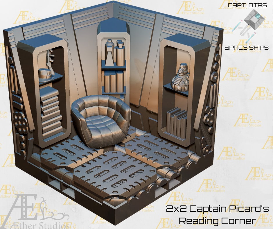 Free 3D file Space Ships: Captain’s Quarters 🛰・Template to download and ...