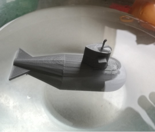 STL file Submarine that goes up and down in one block. submarine in one ...