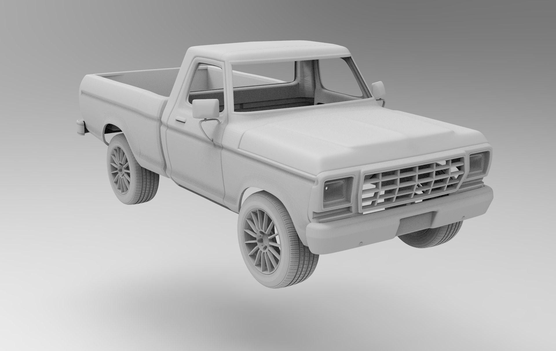 STL file Ford F100 Regular cab STL files 313 mm 🚙・3D printing model to ...