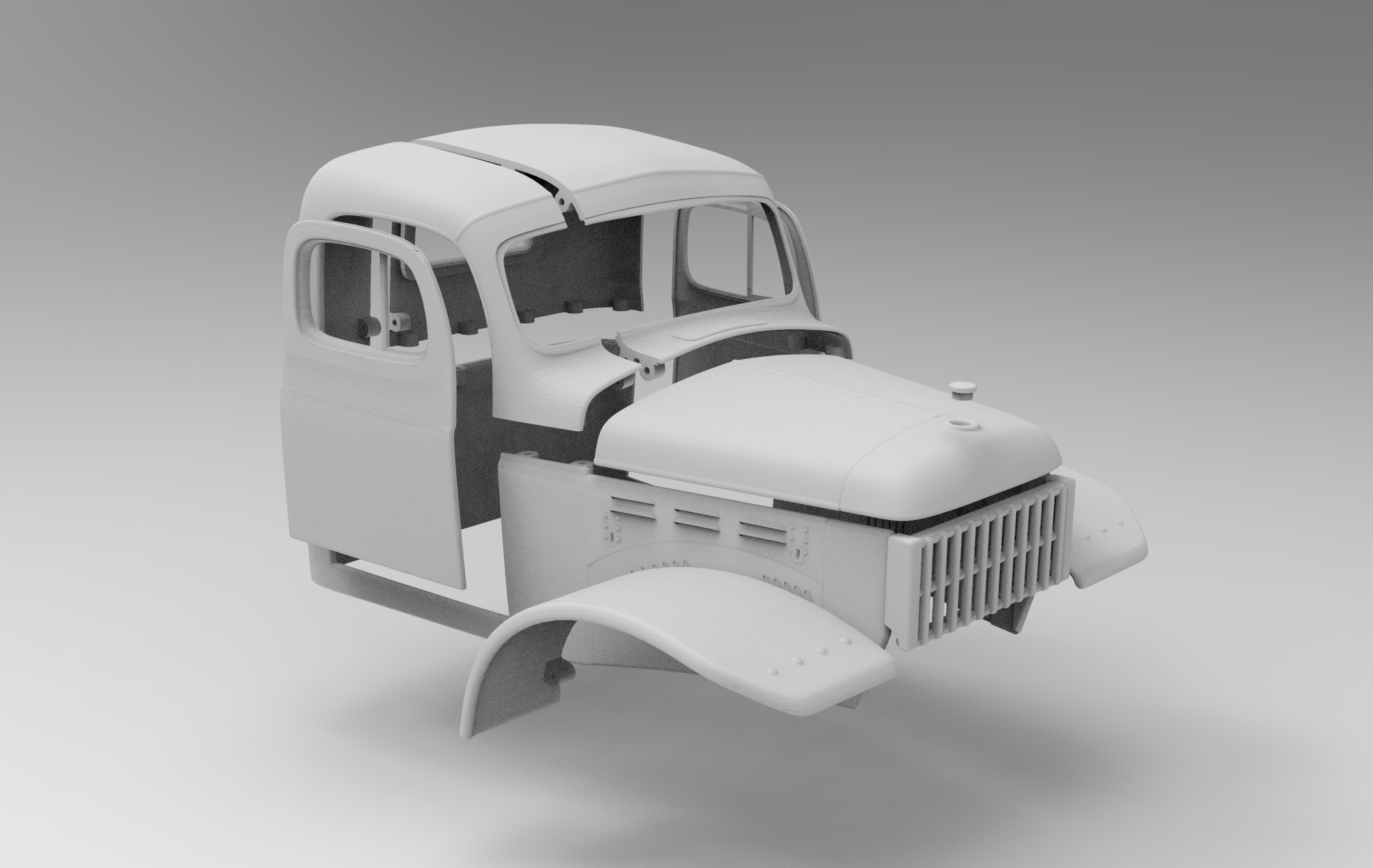 STL file Dodge Power Wagon RC car hard body 3d model 🚗・3D print design ...