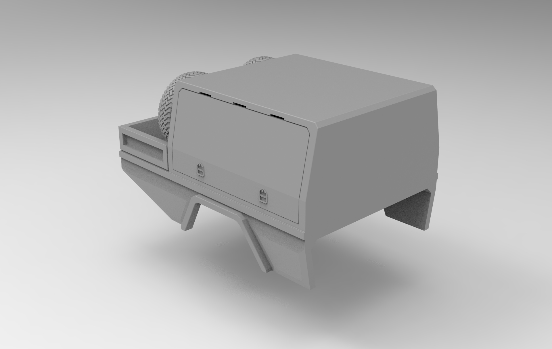 STL file Hardtop Canopy / Camper conversion for RC Cars Land Cruiser 🚐 ...