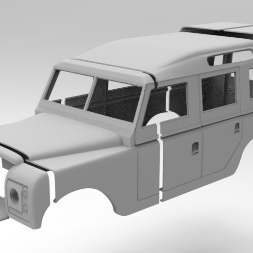 Descargar archivo STL El viejo Land Rover 3d modelo 334mm de distancia ...