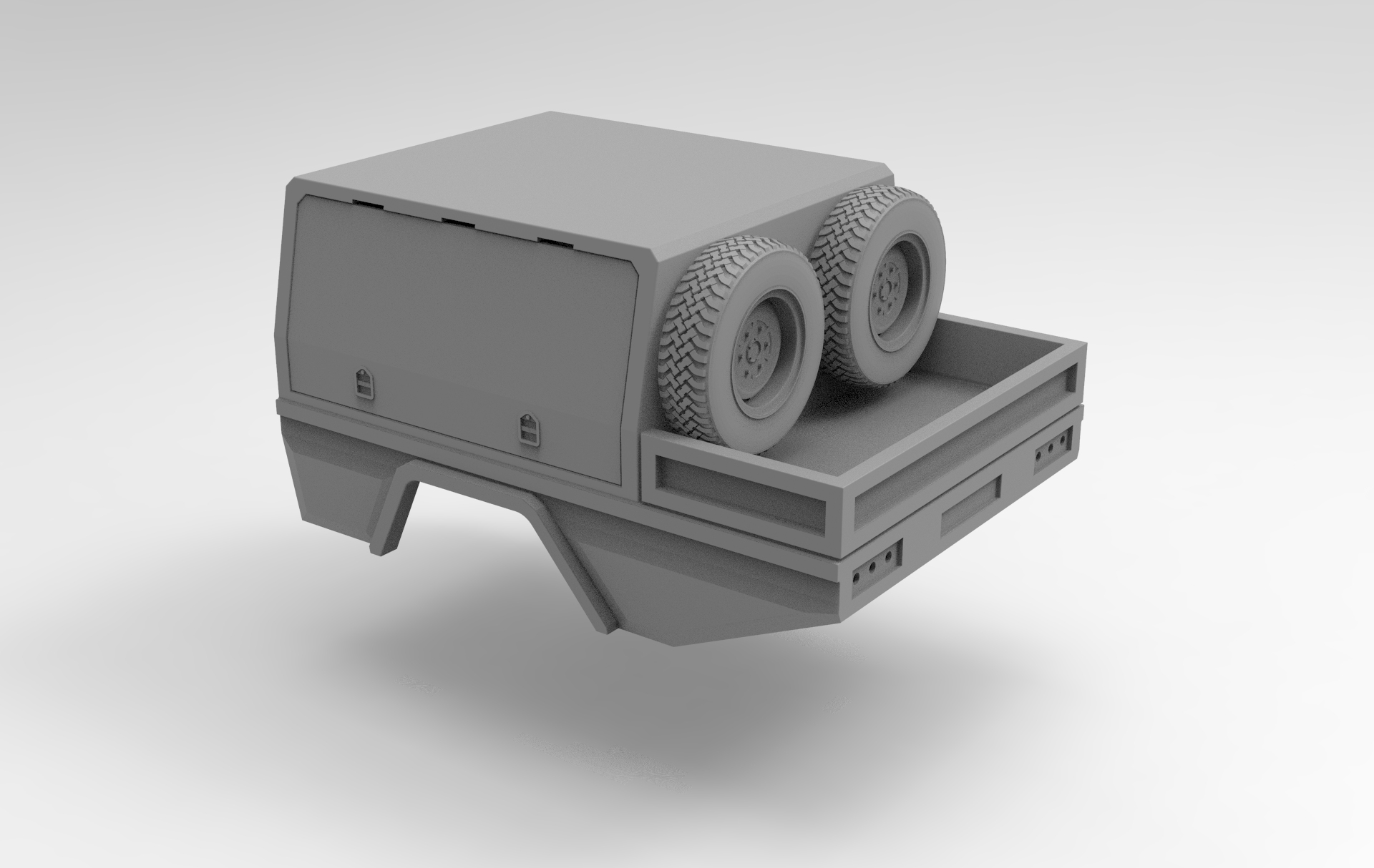 STL file Hardtop Canopy / Camper conversion for RC Cars Land Cruiser 🚐 ...