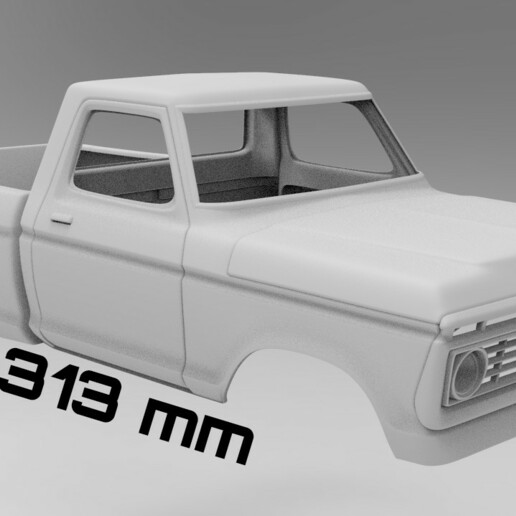 Download STL file RC Scale body Ford F-150 313mm wheelbase • 3D ...