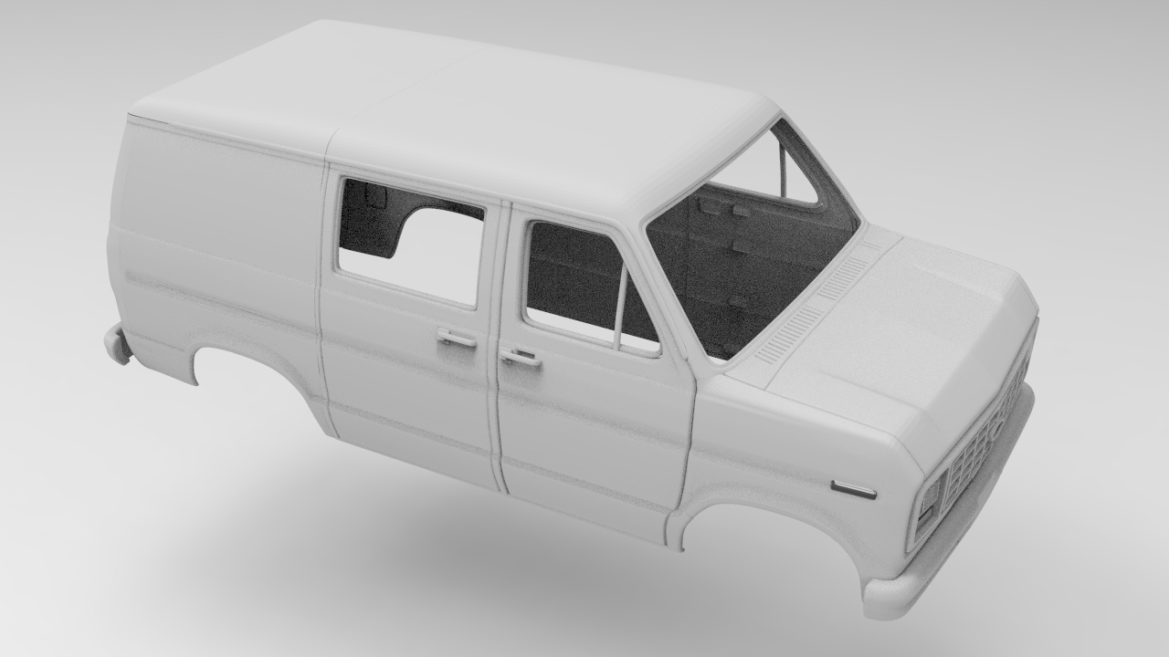 STL file RC Car Ford Van 1983 313mm wheelbase 🚗・3D printing model to ...