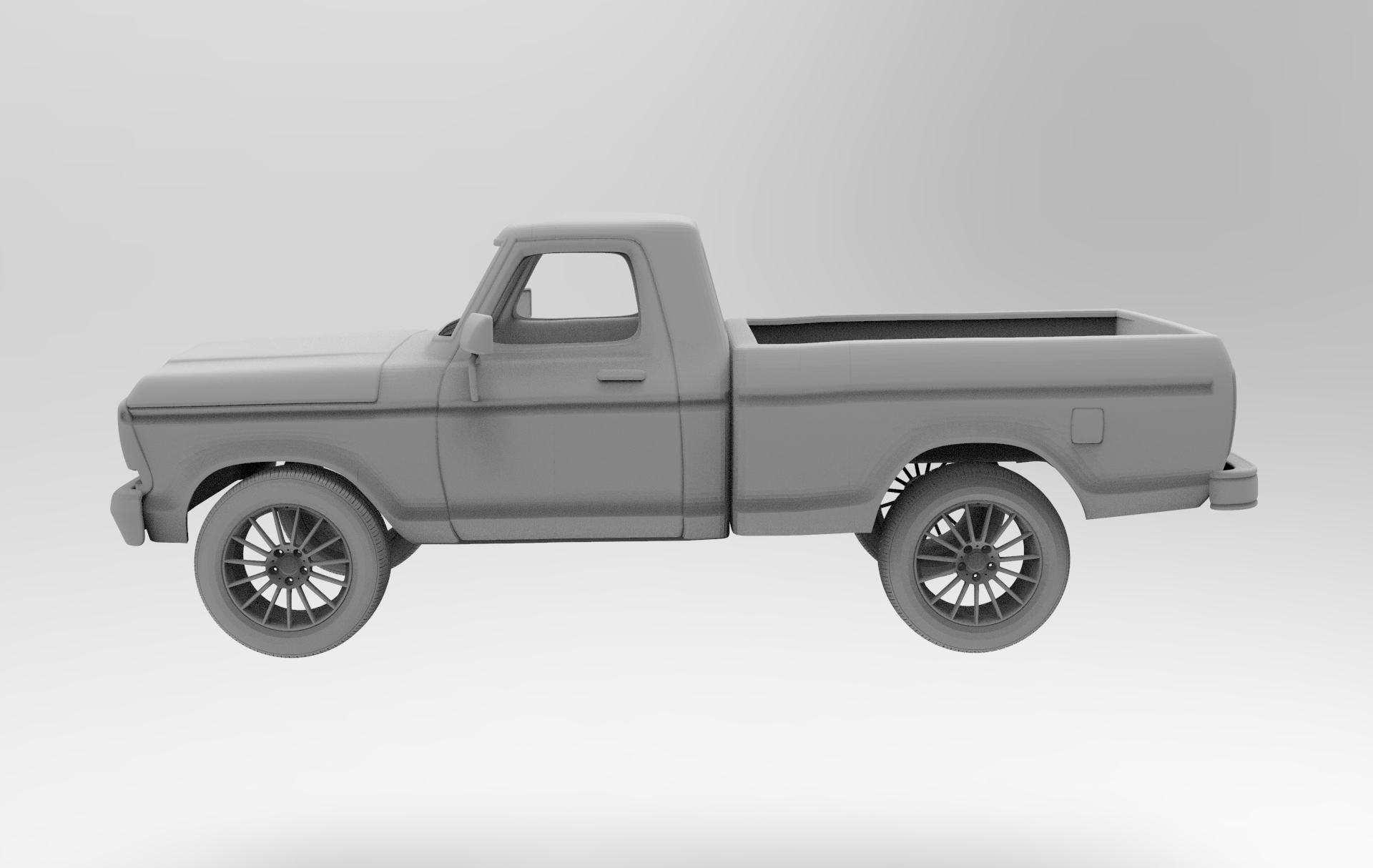 STL file Ford F100 Regular cab STL files 313 mm 🚙・3D printing model to ...