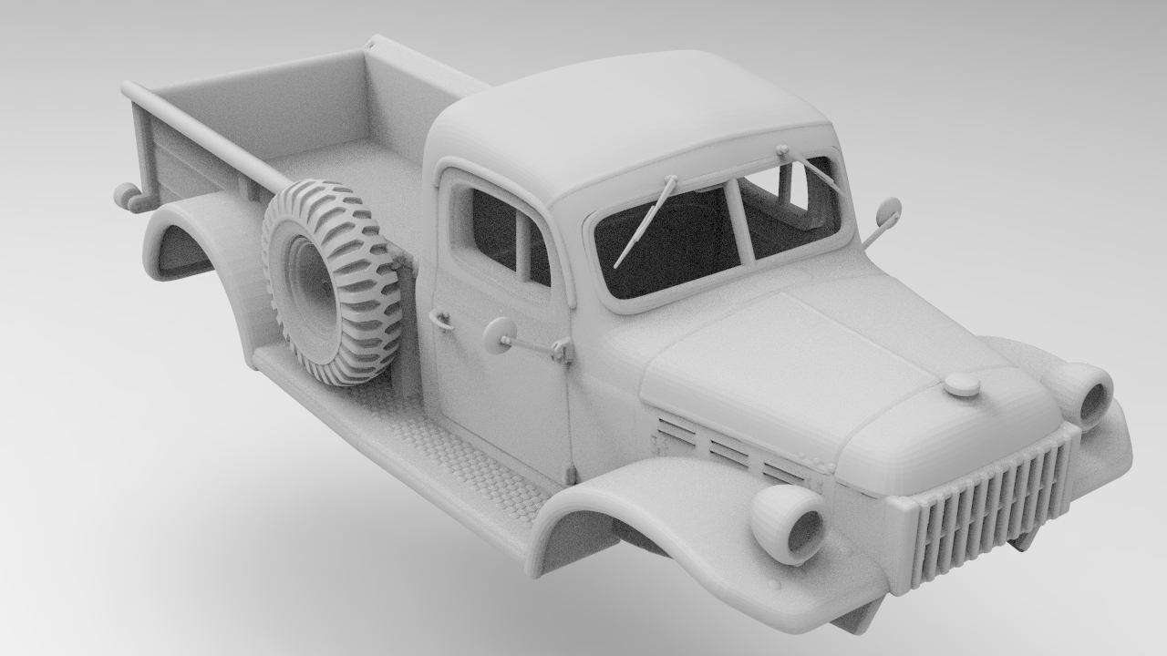 STL file Dodge Power Wagon SCX24 133.5mm 👽・Model to download and 3D ...