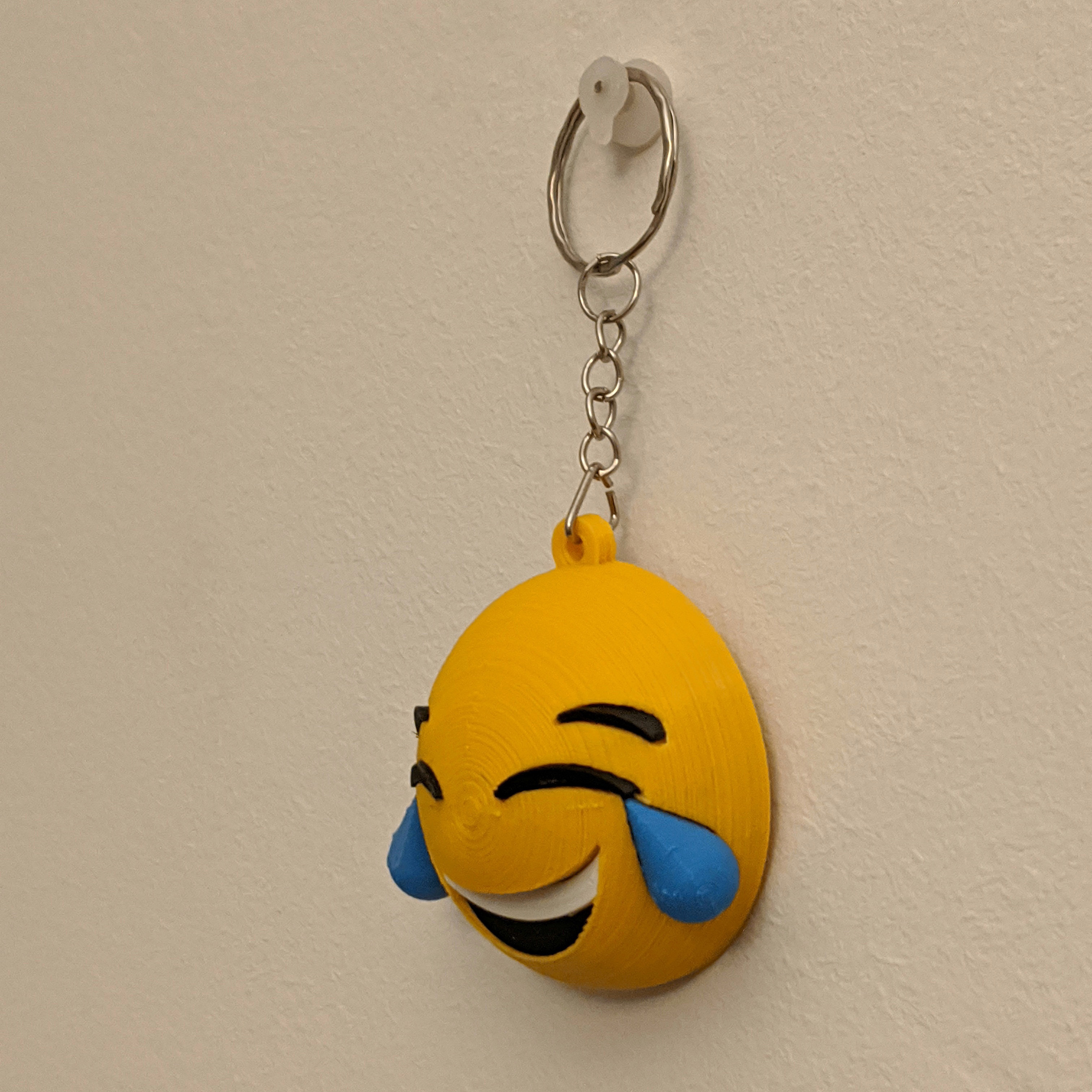 3D file Tears of joy emoji keychain・Template to download and 3D print・Cults