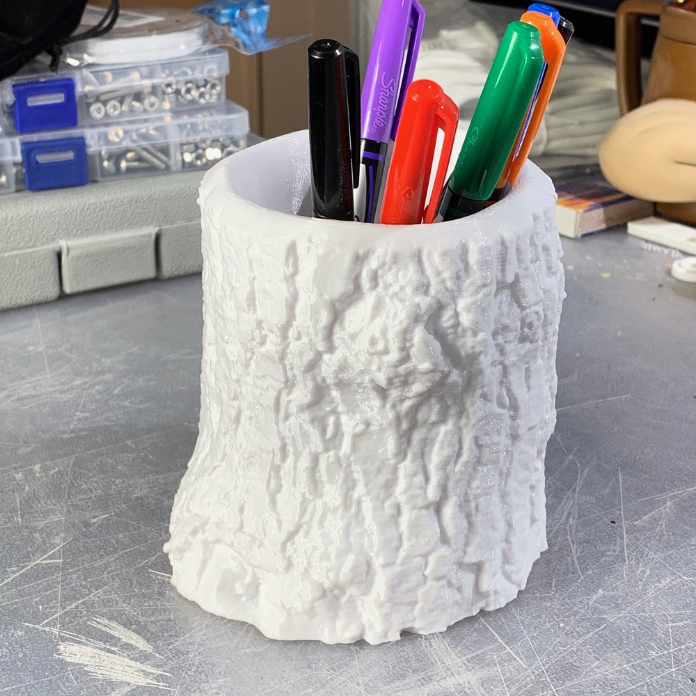 STL file Tree Stump Pen holder・3D print design to download・Cults