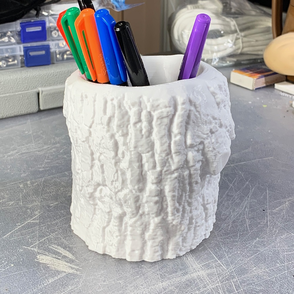 STL file Tree Stump Pen holder・3D print design to download・Cults
