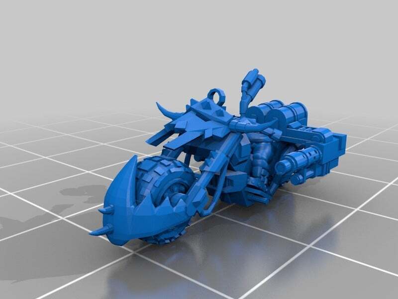 Free STL file Ork biker of war ⚔・3D printing template to download・Cults