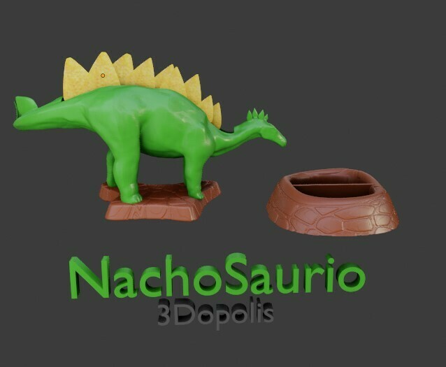 3D file NachoSaurio・3D print design to download・Cults