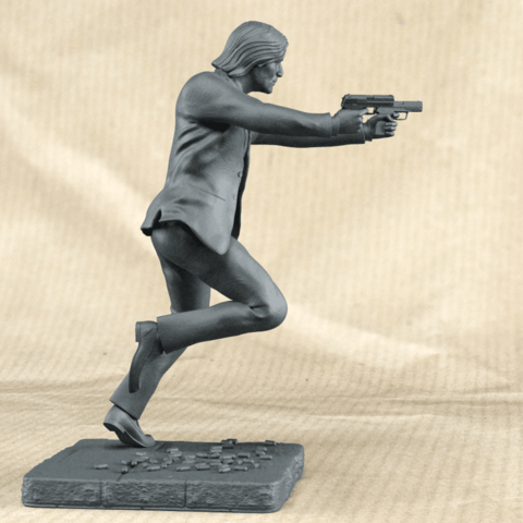 Download STL file john wick • 3D printable template ・ Cults
