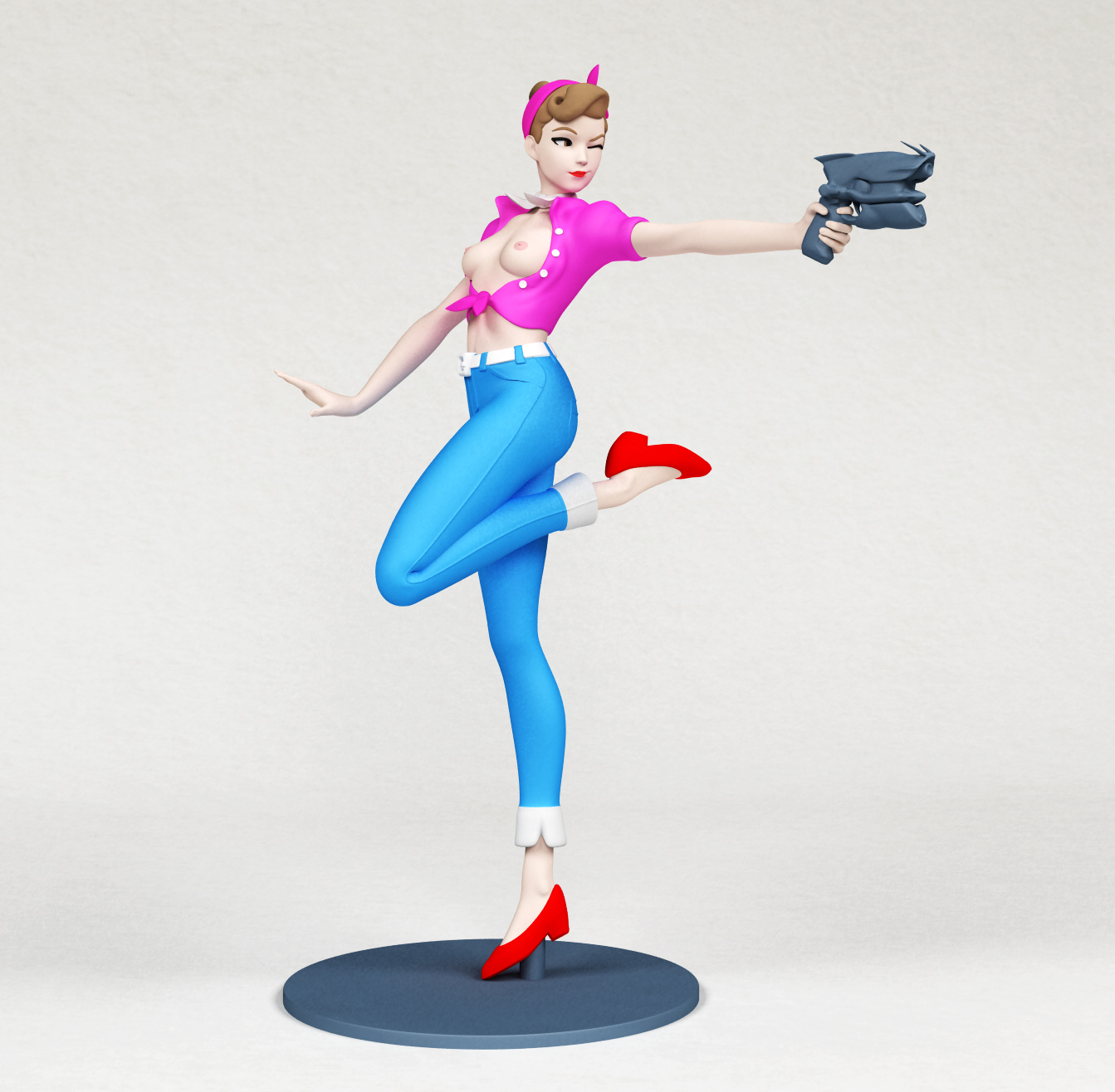 Archivo STL D.VA Overatch Pin Up - STL・Modelo imprimible en 3D para ...