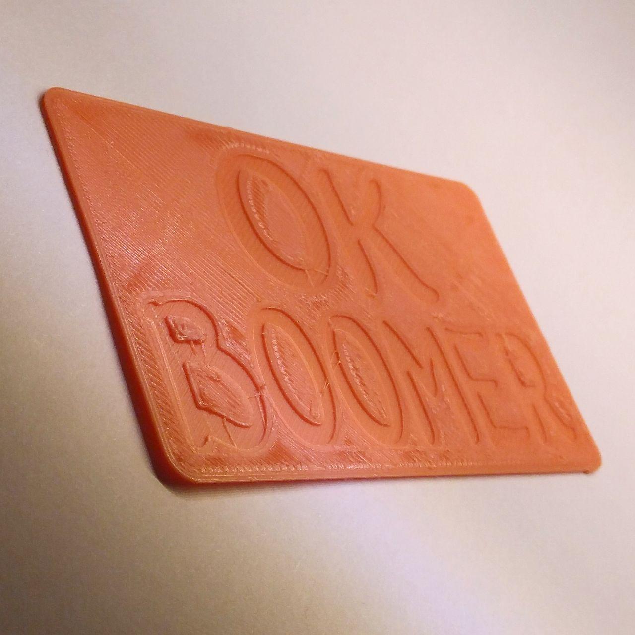 Файл STL OKBOOMER Card 👗・3D-печать дизайна для загрузки・Cults