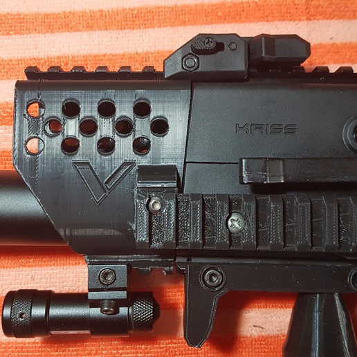 Download 3D printing designs Kriss Vector Handguard with side rails ・ Cults