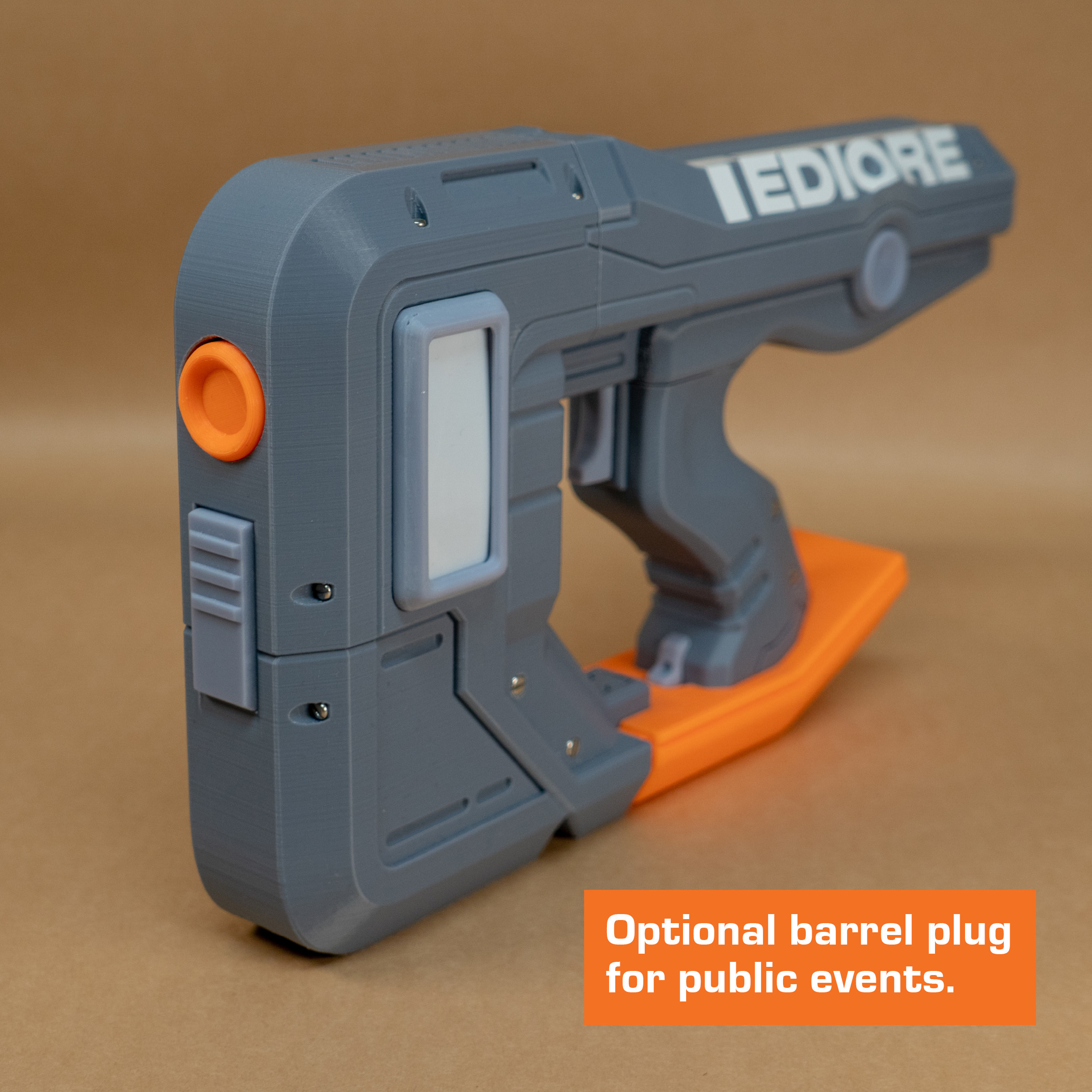 STL file Borderlands Tediore Pistol 3D Model - Display Stand Included ...