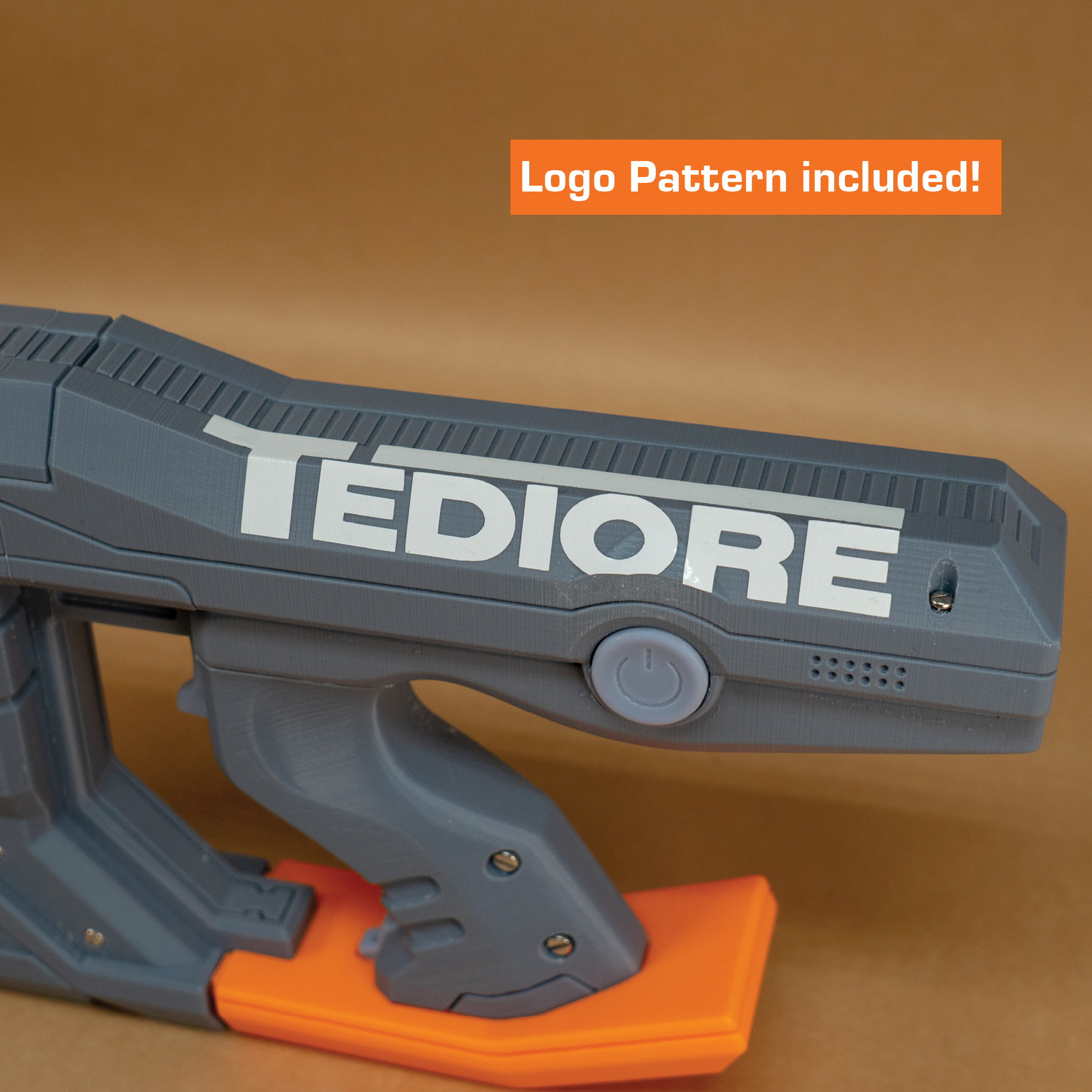STL file Borderlands Tediore Pistol 3D Model - Display Stand Included ...