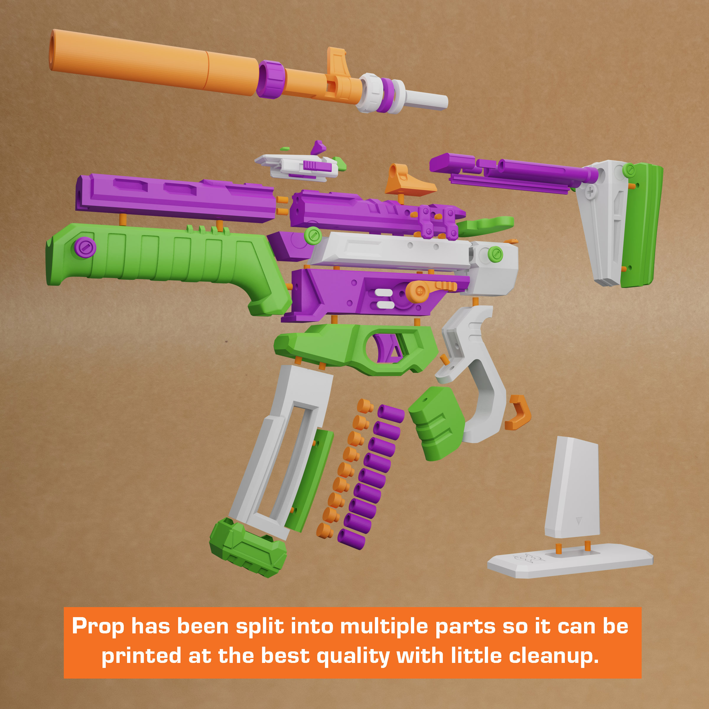 STL-Datei Valorant BlastX Spectre 3D Model - STL file for 3d Printing ...