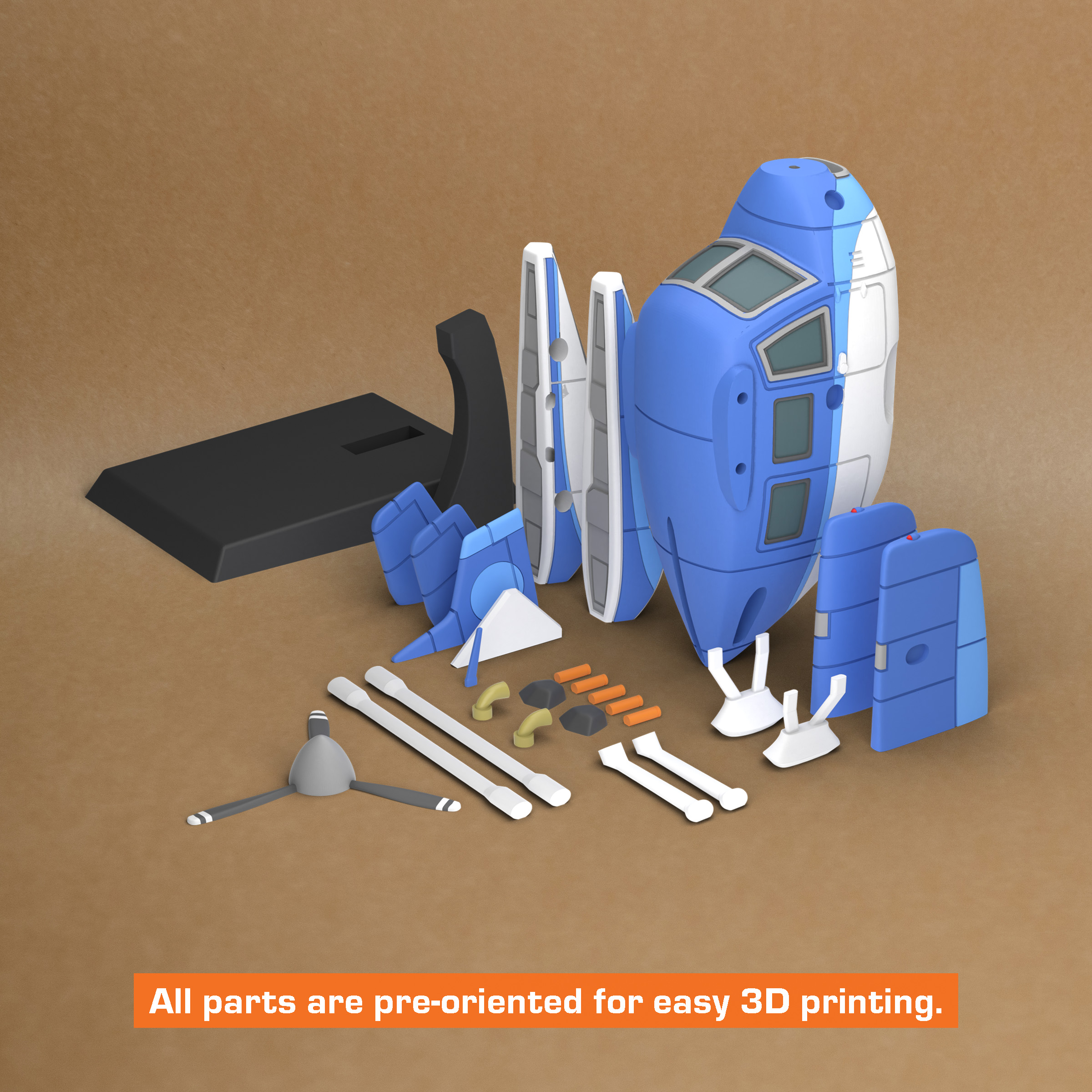 STL file ACNH DAL Plane - Scaled to Animal Crossing Amiibo - New ...