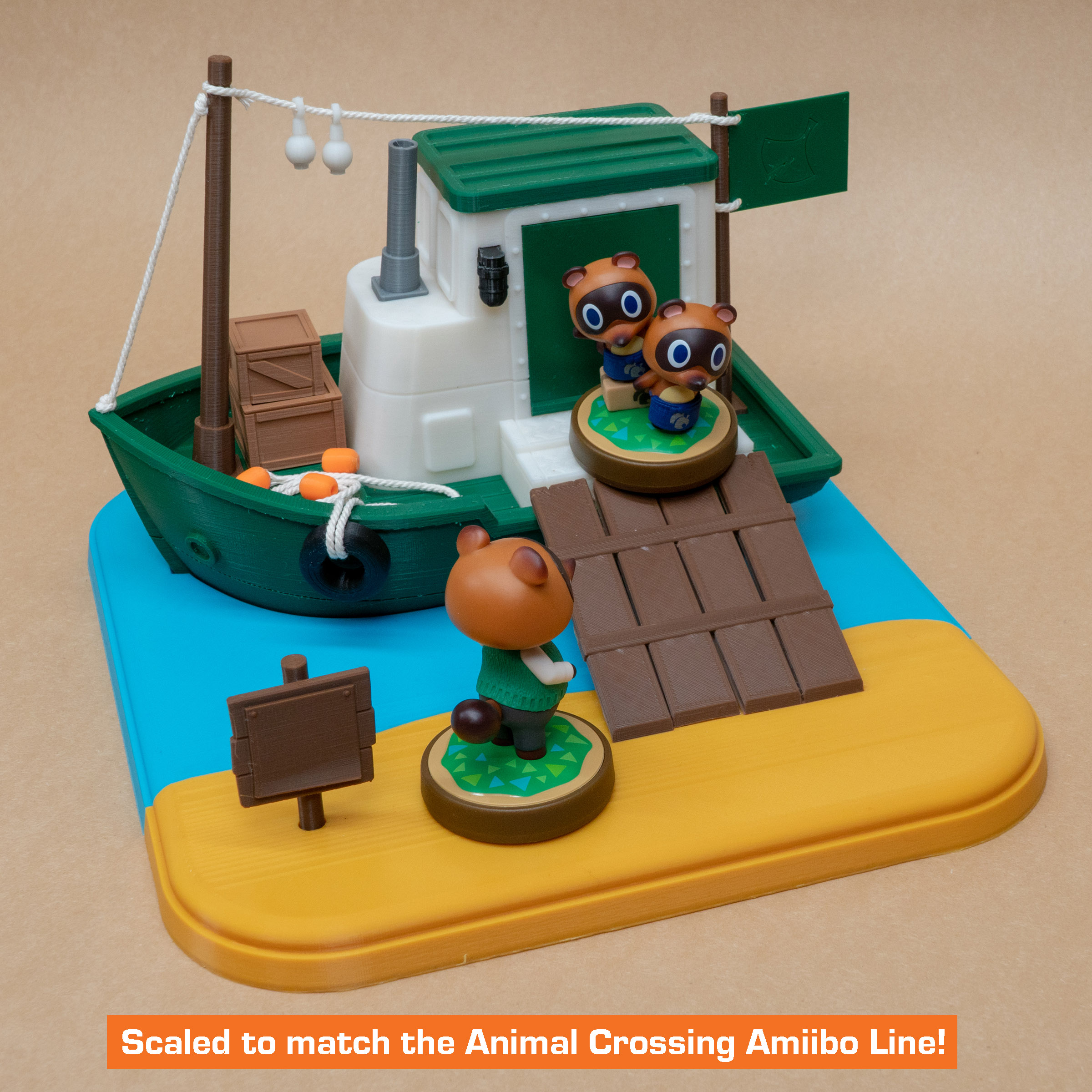 STL file Animal Crossing Redd Treasure Trawler 3D Model - Amiibo Scale ...