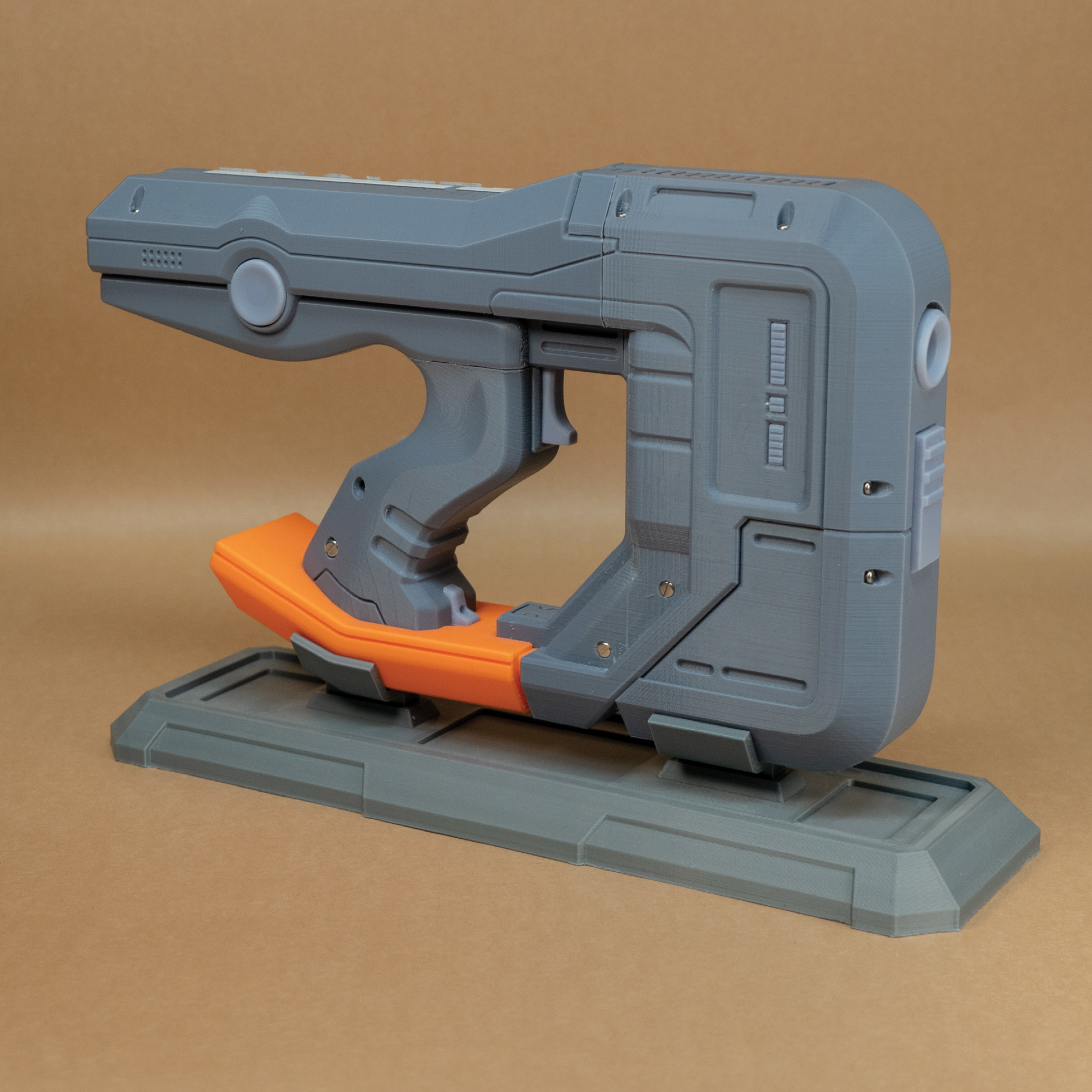 STL file Borderlands Tediore Pistol 3D Model - Display Stand Included ...