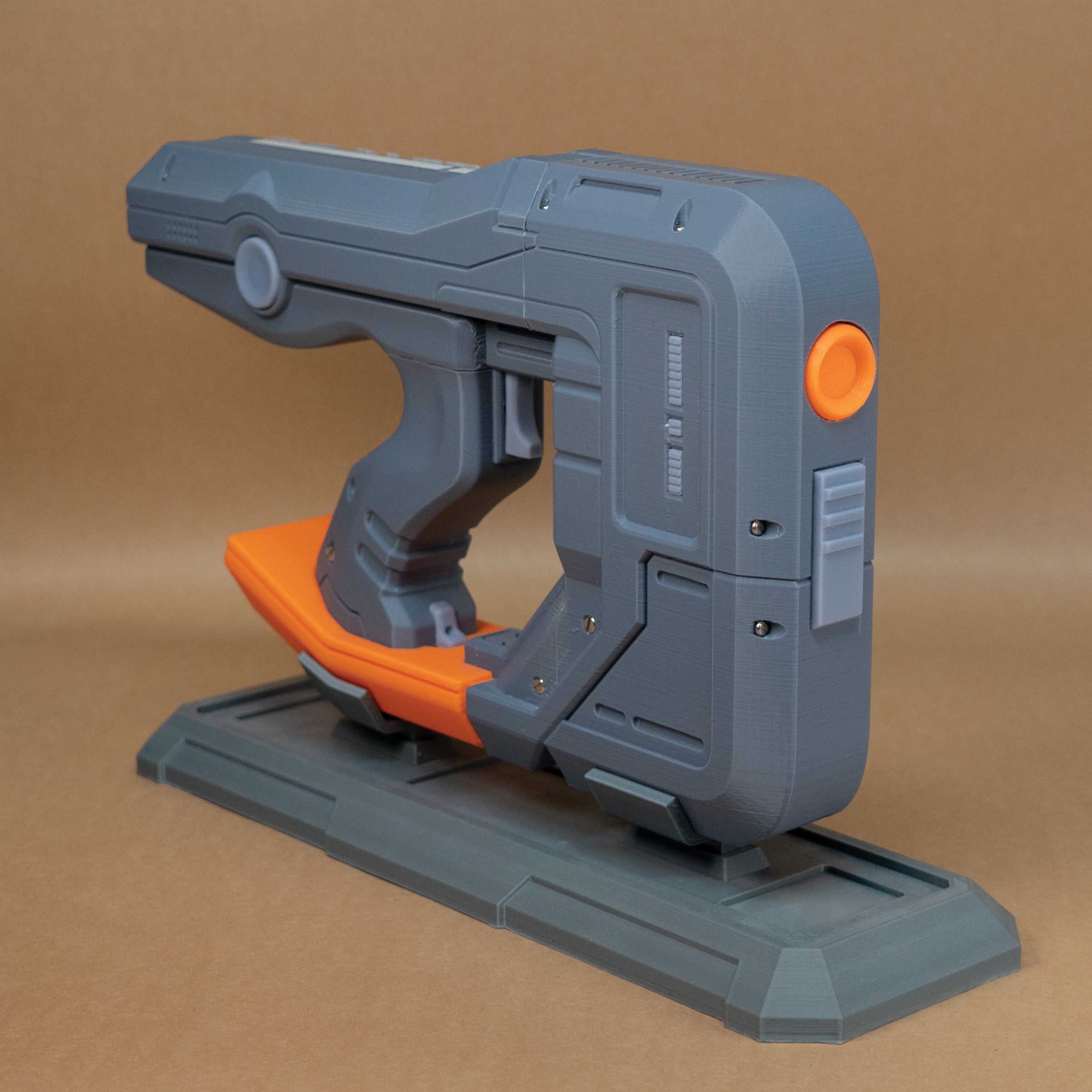 STL file Borderlands Tediore Pistol 3D Model - Display Stand Included ...
