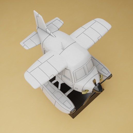 Download STL file ACNH DAL Plane - Scaled to Animal Crossing Amiibo ...